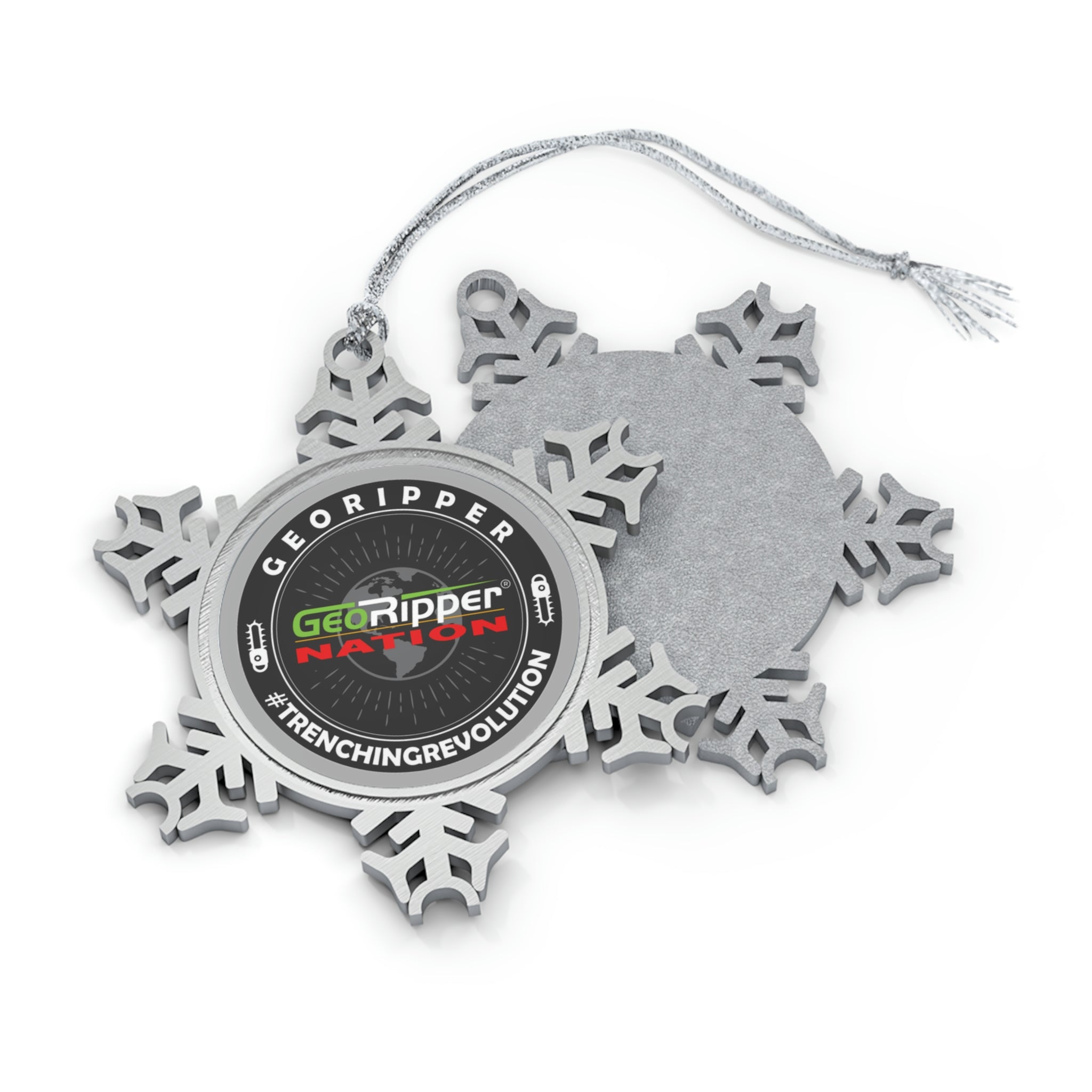 GeoRipper® Trencher Snowflake Ornament | MiniTrencher